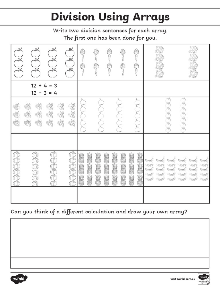 Au N 2549441 Division Using Arrays Ver 1 | PDF