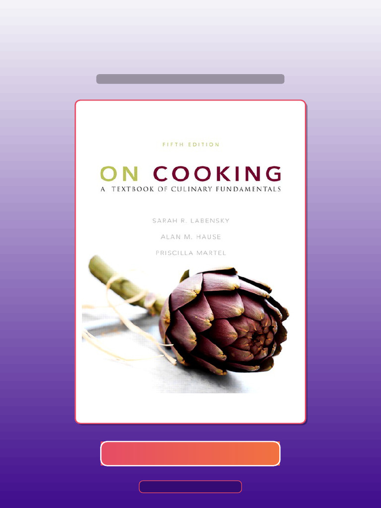 On Cooking a Textbook of Culinary Fundamentals 5E Labensky eBook and ...