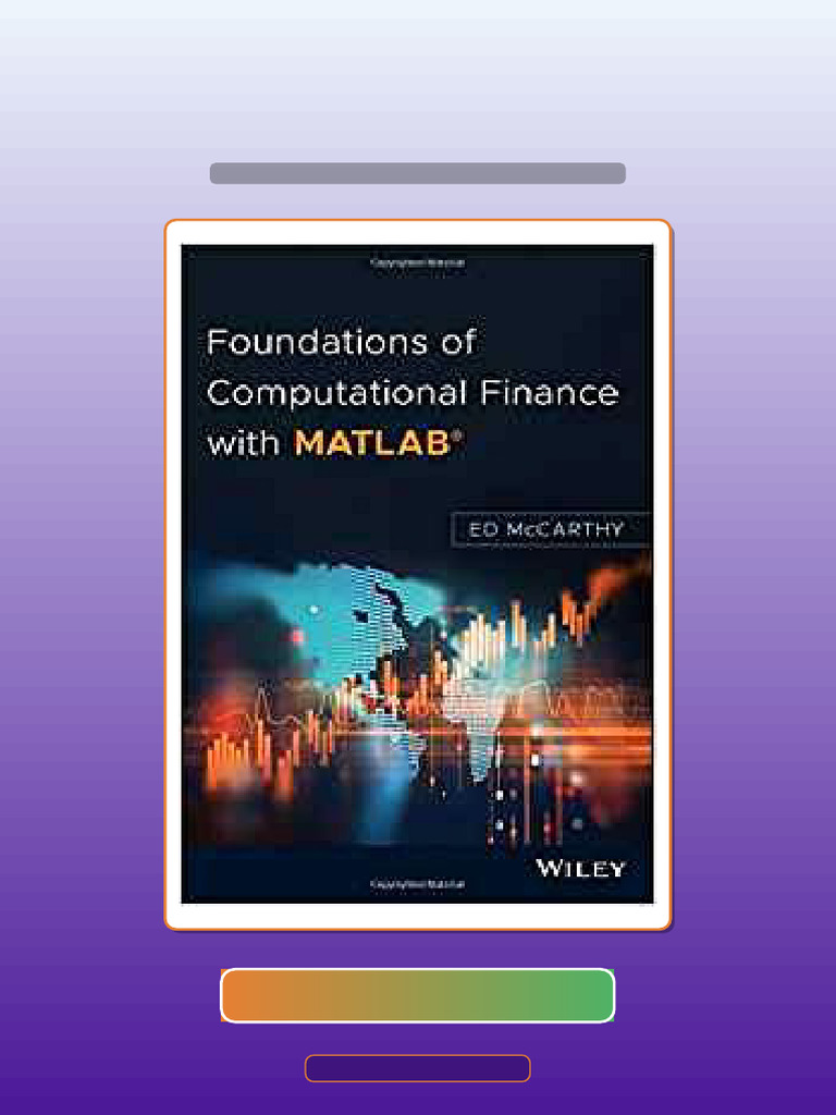 Foundations of Computational Finance With MATLAB by Ed McCarthy eBook ...