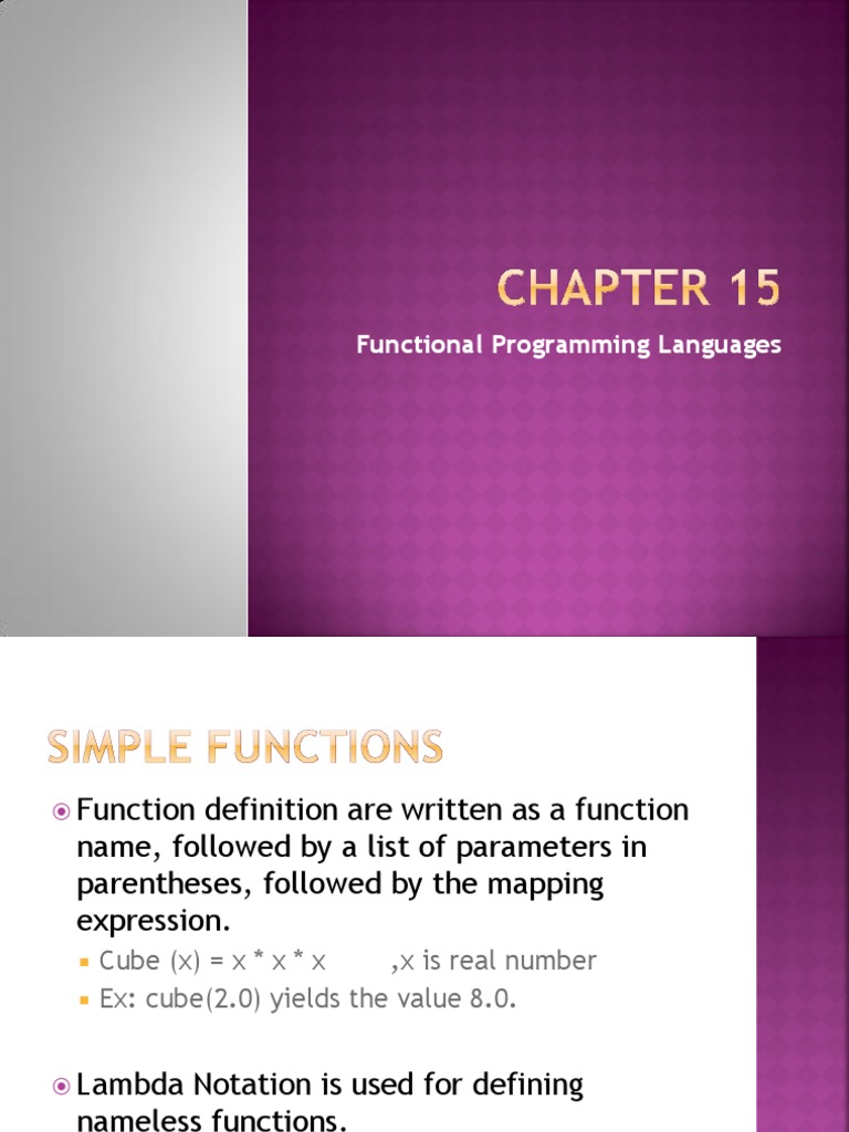 Introduction to Functional Programming Concepts and Constructs | PDF ...