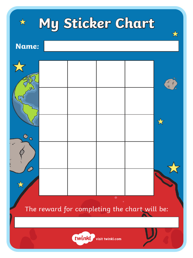 T M 117 My Sticker Reward Chart Ver 4 | PDF