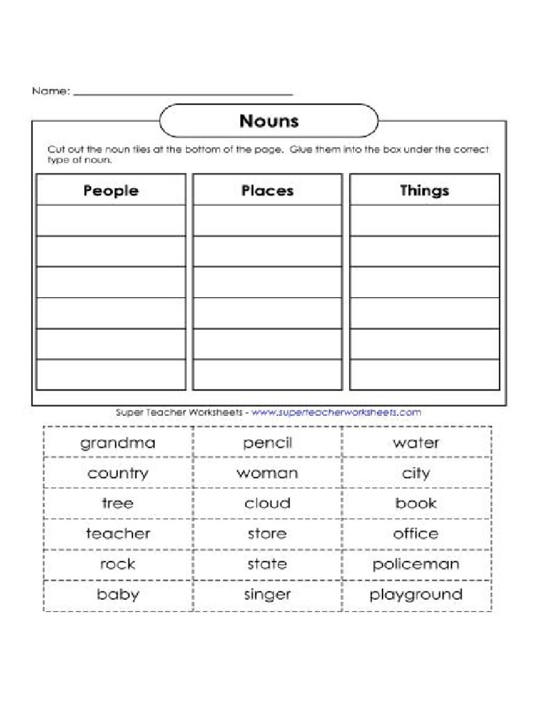 Verb to Be_Nouns_School Things | PDF