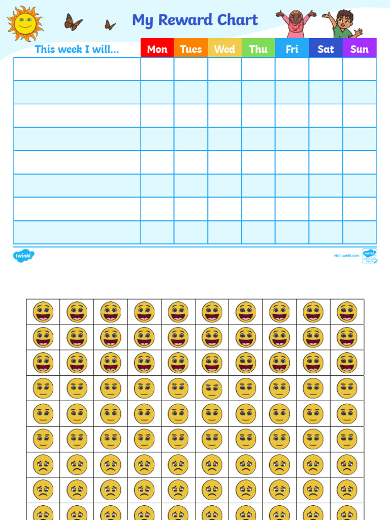 T S 189 My Reward Chart Ver 4 | PDF
