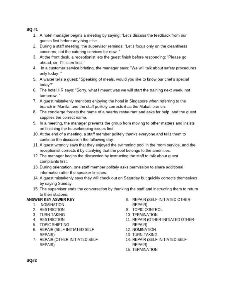 Hotel Communication and Speech Techniques | PDF | Speech | Gesture