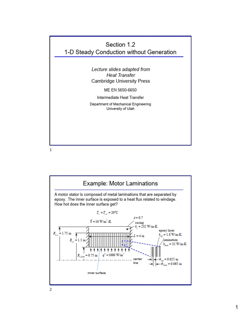 Section 3-Thermal Resistance Examples | PDF | Continuum Mechanics ...