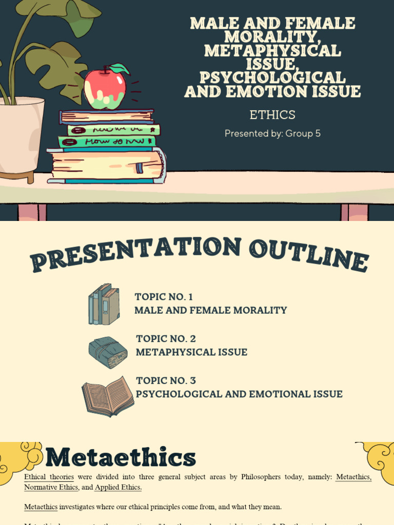 Group 5 Ethics Metaethics | PDF | Metaphysics | Morality