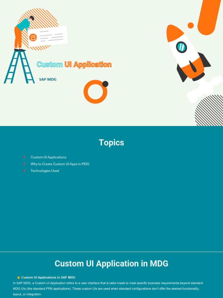Custom UI Application: Sap MDG | PDF