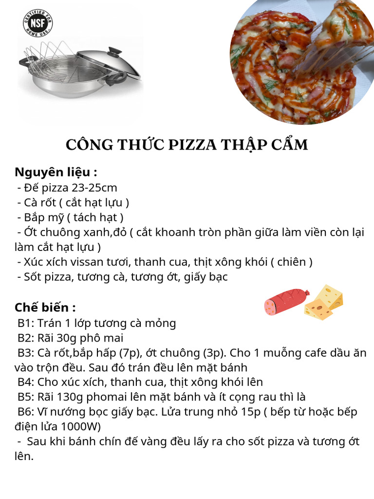 Công Thức Pizza | PDF