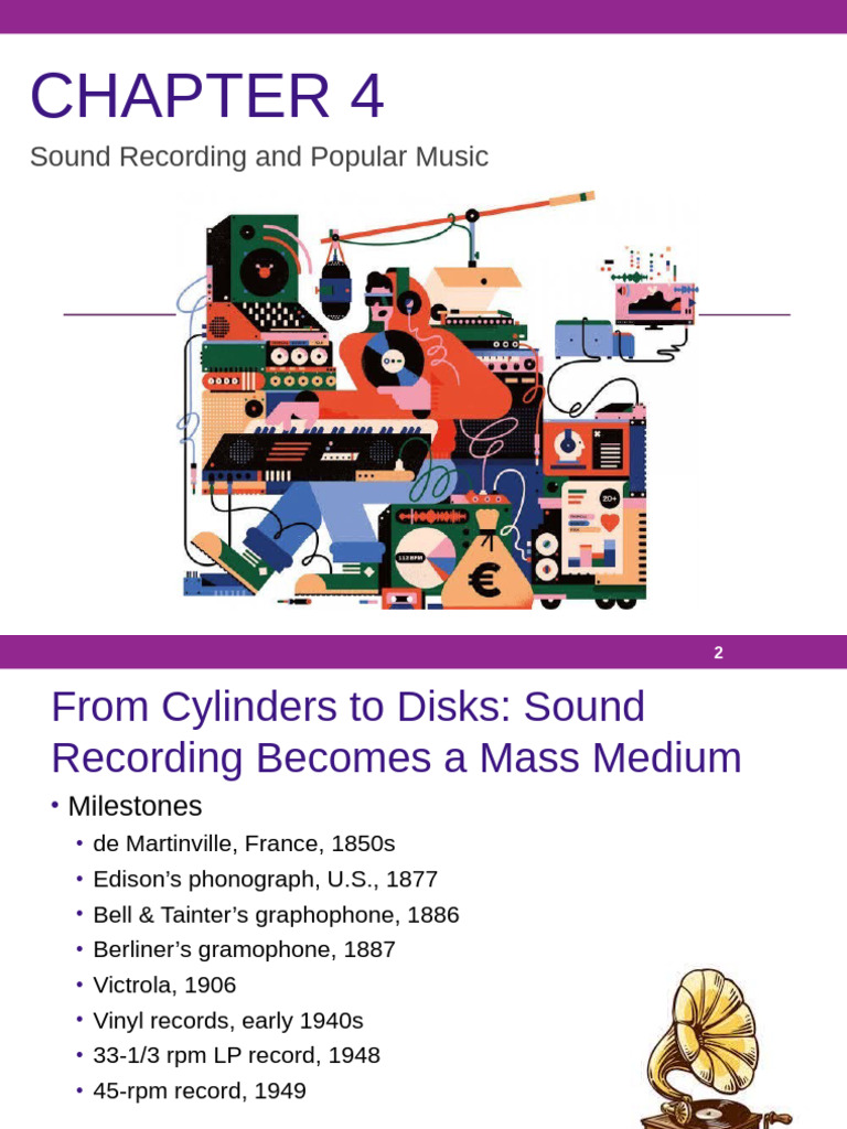 Evolution of Sound Recording History | PDF | Sound Recording And ...
