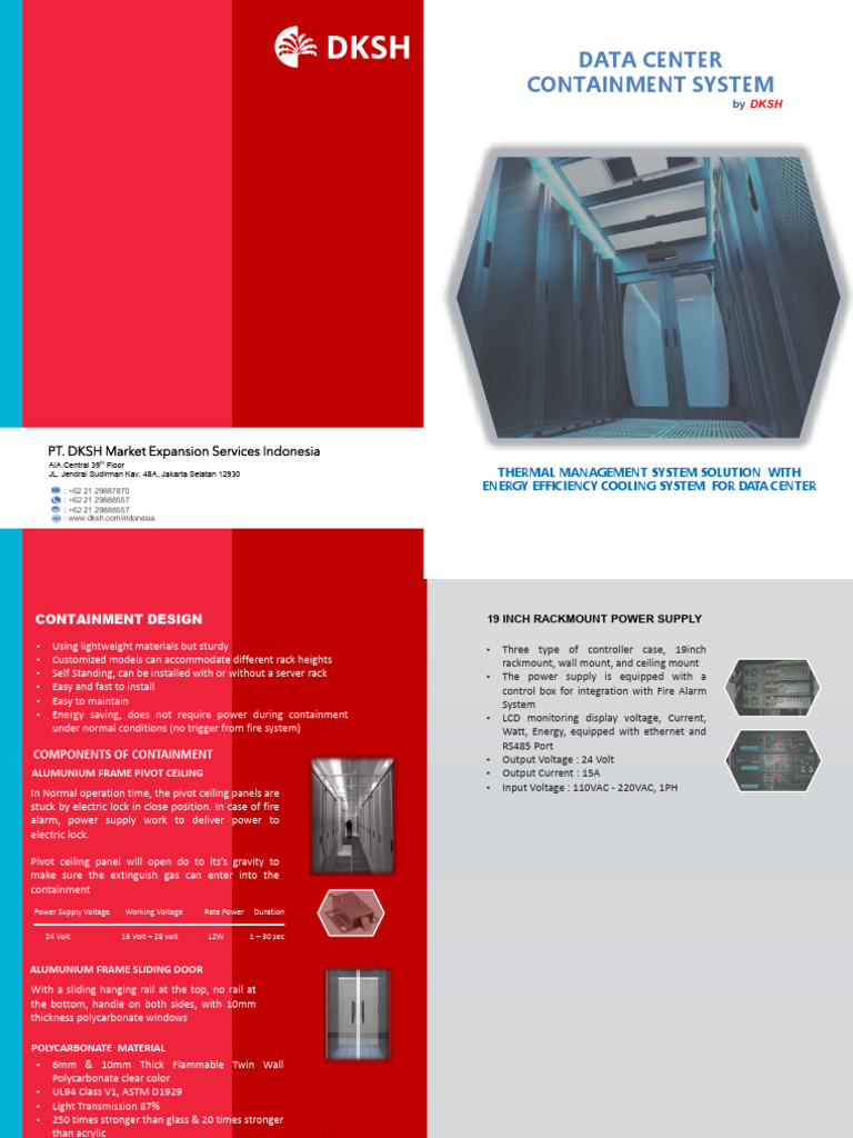 Data Center Containment System R2 by DKSH | PDF | Power Supply | Data ...