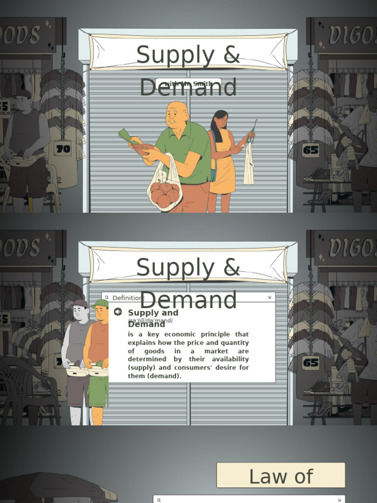 Supply and Demand Education Presentation in Gray Retro Style | PDF ...