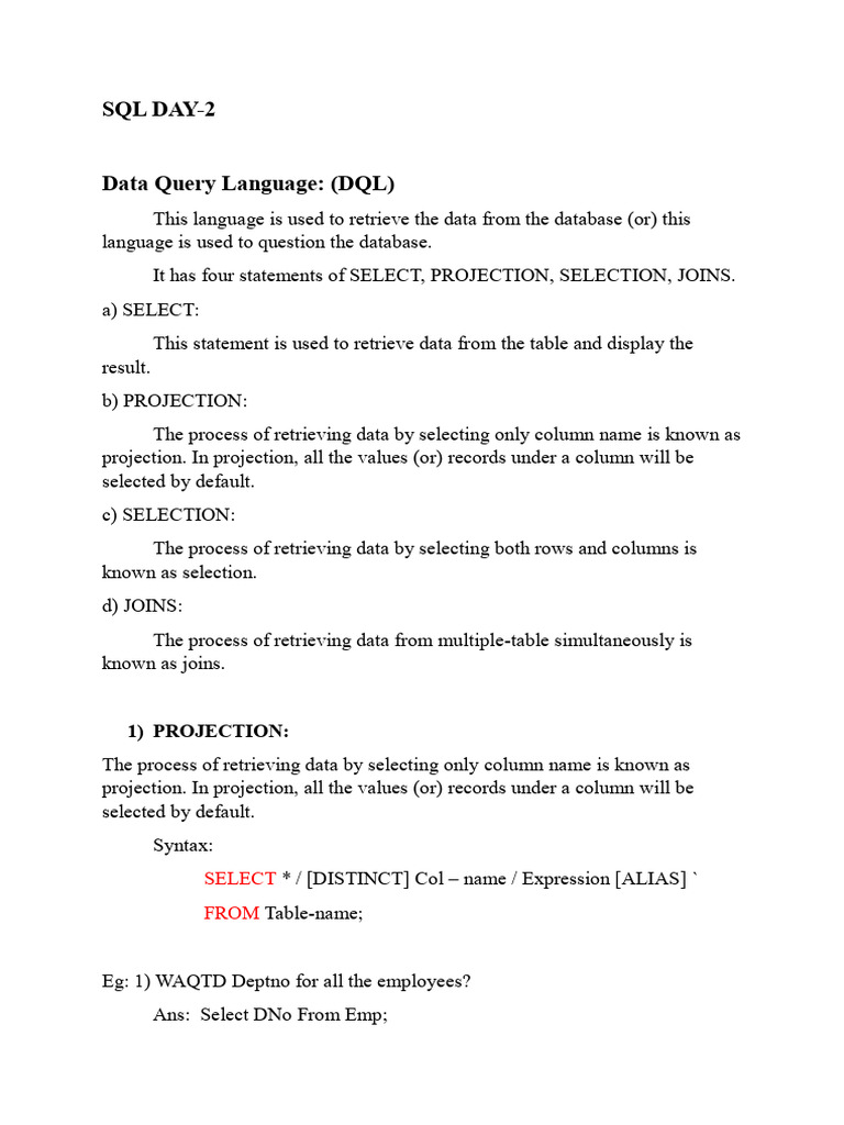SQL-Day2 | PDF | Computer Data | Programming Paradigms