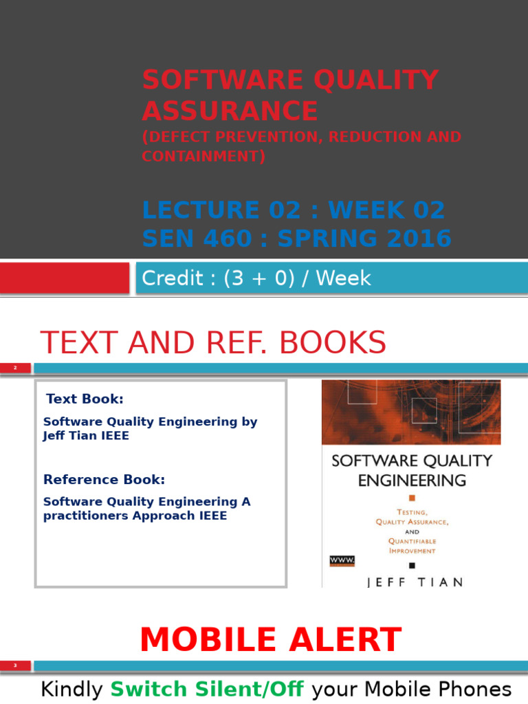 Software Quality Assurance_2 | PDF | Software Testing | Reliability ...