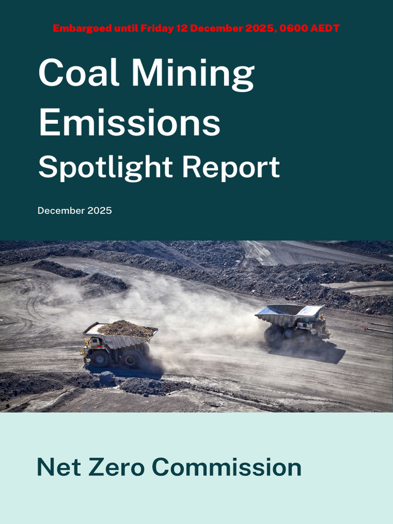 NSW Coal Mining Emissions Report 2025 | PDF | Climate Change | Coal