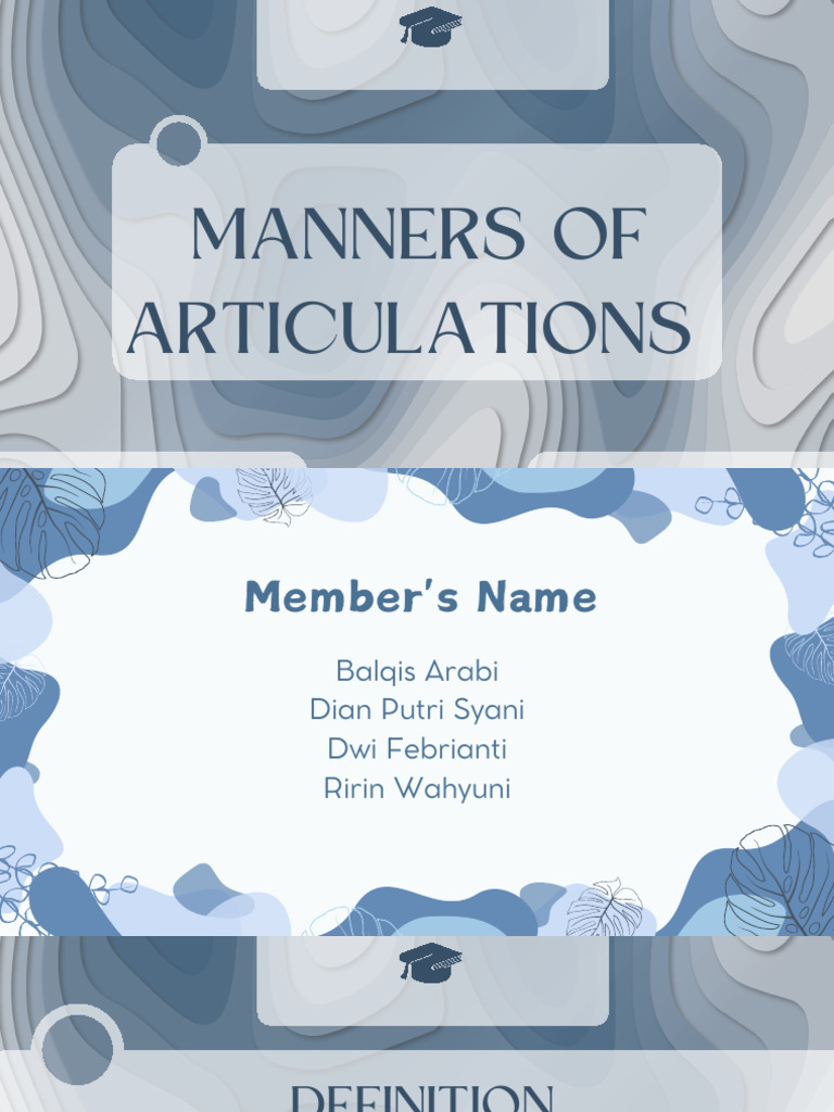Manners of Articulation - 20251118 - 081758 - 0000 | PDF | Human Voice ...