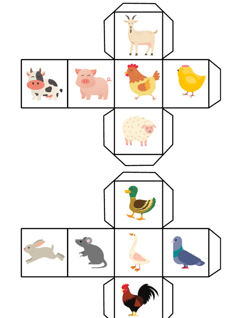 Farm Animals Dice Game | PDF