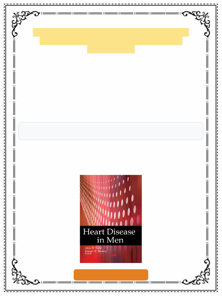 Heart Disease in Men 1st Edition Alice B. Todd ebook licensed digital ...