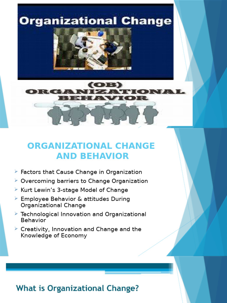 Mba Report Oganitional Behavior and Change | PDF | Change Management ...