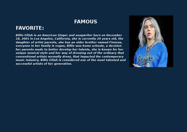 Billie Elish | PDF