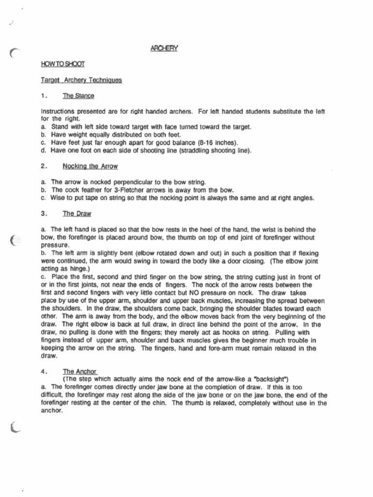 Archery | PDF | Archery | Arrow