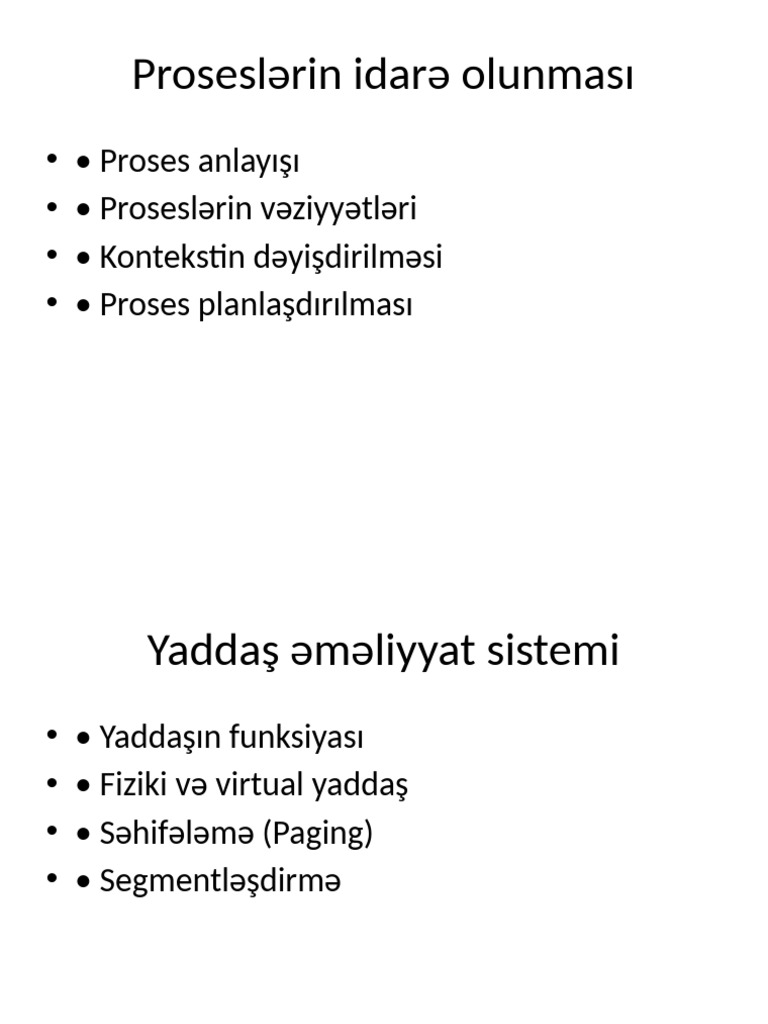 Proses Yaddas Prezentasiya | PDF