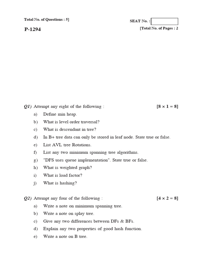 Dsa2 3 | PDF | Vertex (Graph Theory) | Algorithms