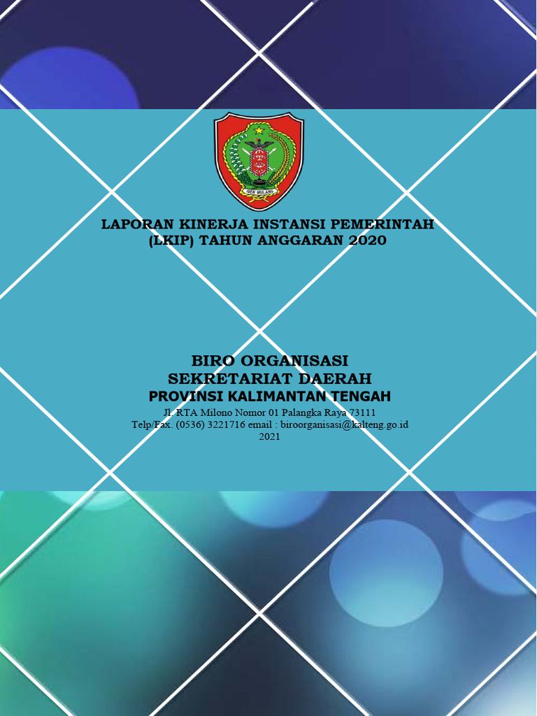 LKIP 2020 Biro Organisasi Kalteng | PDF