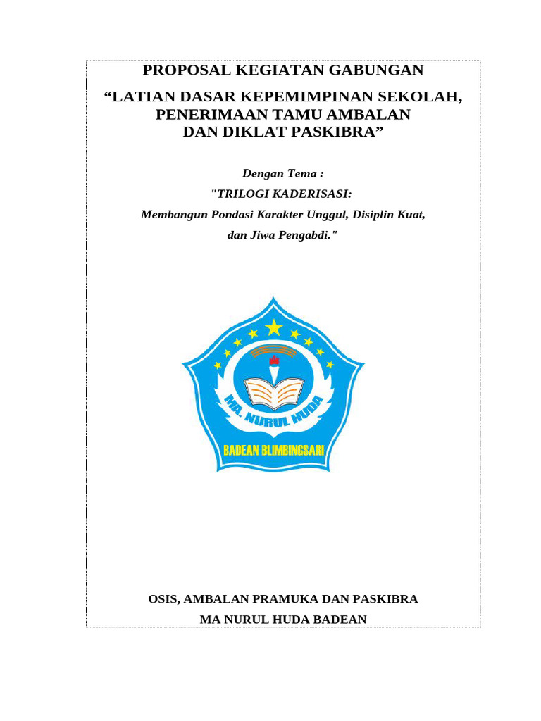 Proposal Kegiatan Ldks Pta Dan Diklat Paskib | PDF