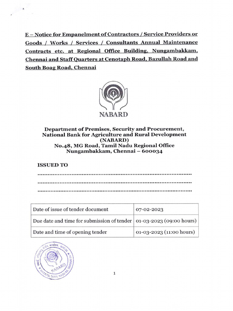 Tender | PDF