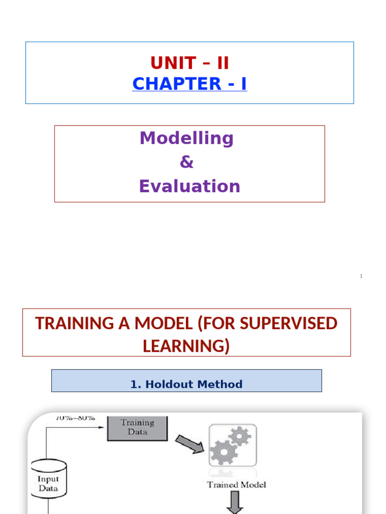 UNIT II Machine Learning | PDF | Cross Validation (Statistics) | Errors ...