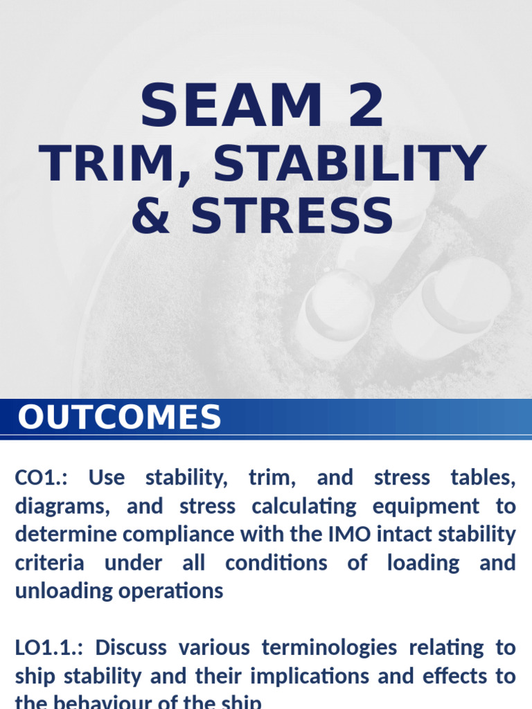 Ship Stability: Key Terms & Concepts | PDF | Shipping | Watercraft