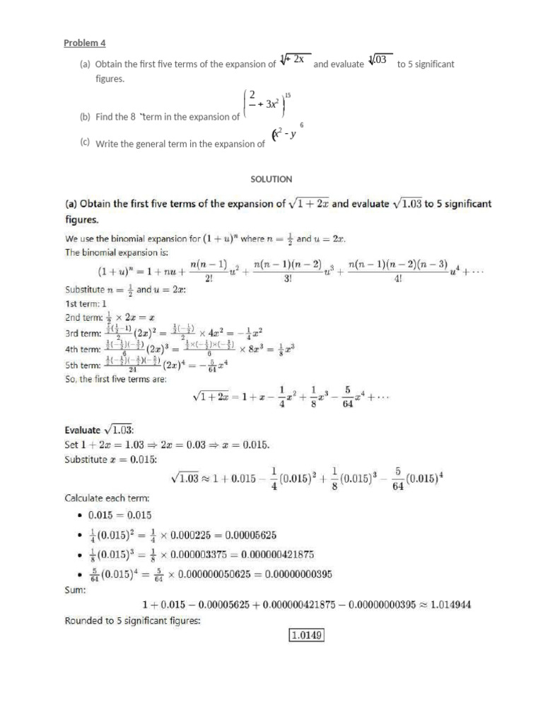 Step by Step To Solve Complex Mathematics | PDF | Algebra ...