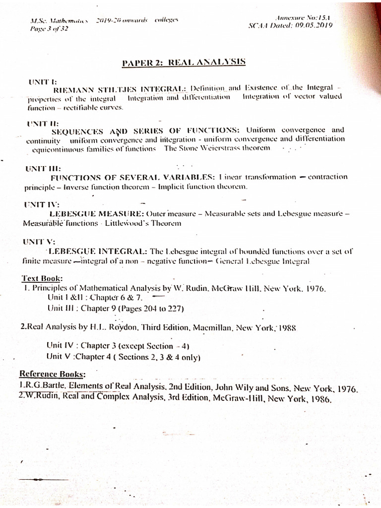 Real Analysis PDF | PDF