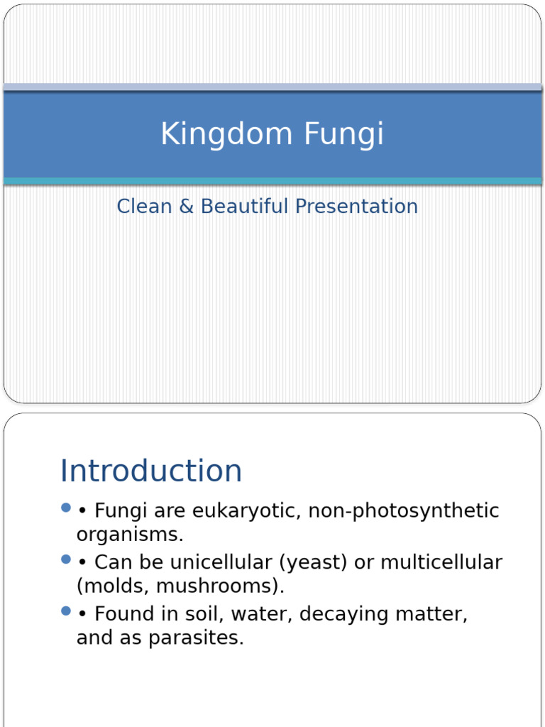 Kingdom Fungi Presentation | PDF