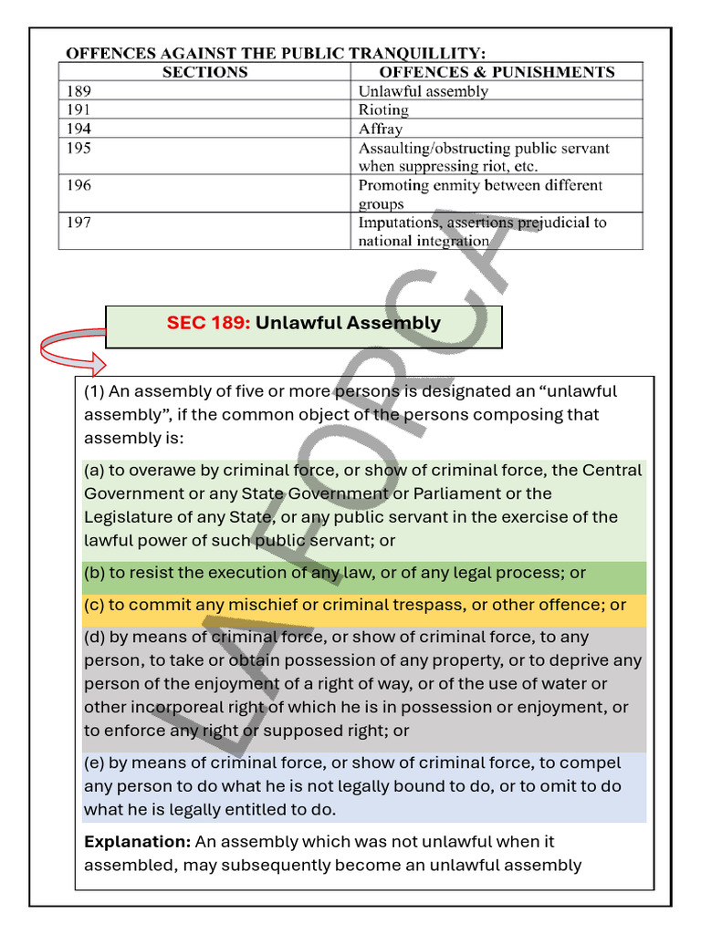 Unlawful Assembly and Rioting Laws | PDF | Crimes | Crime & Violence