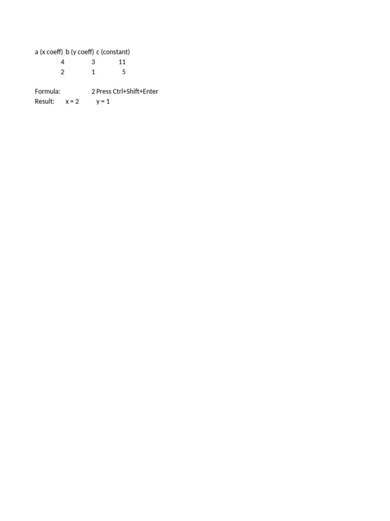Intersection Excel Solution | PDF