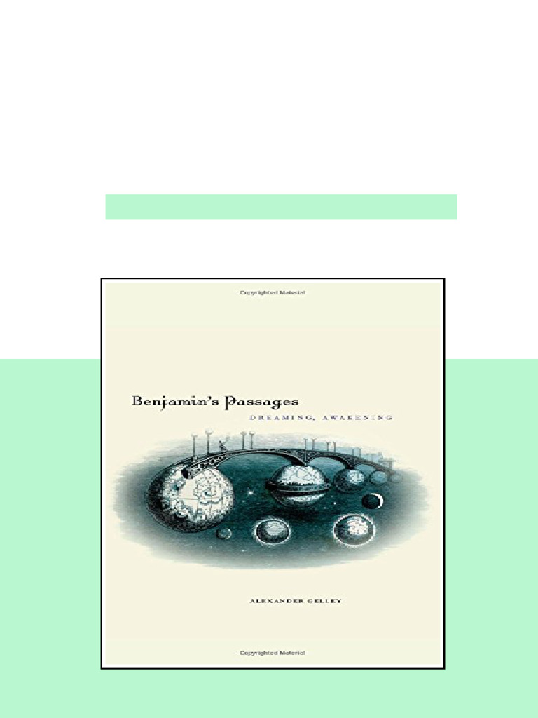 Benjamin s passages dreaming awakening First Edition Benjamin all ...