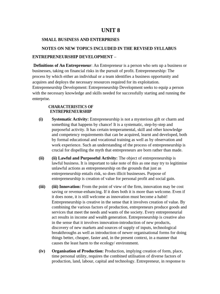 MSME Additional Notes copy | PDF | Entrepreneurship | Trademark