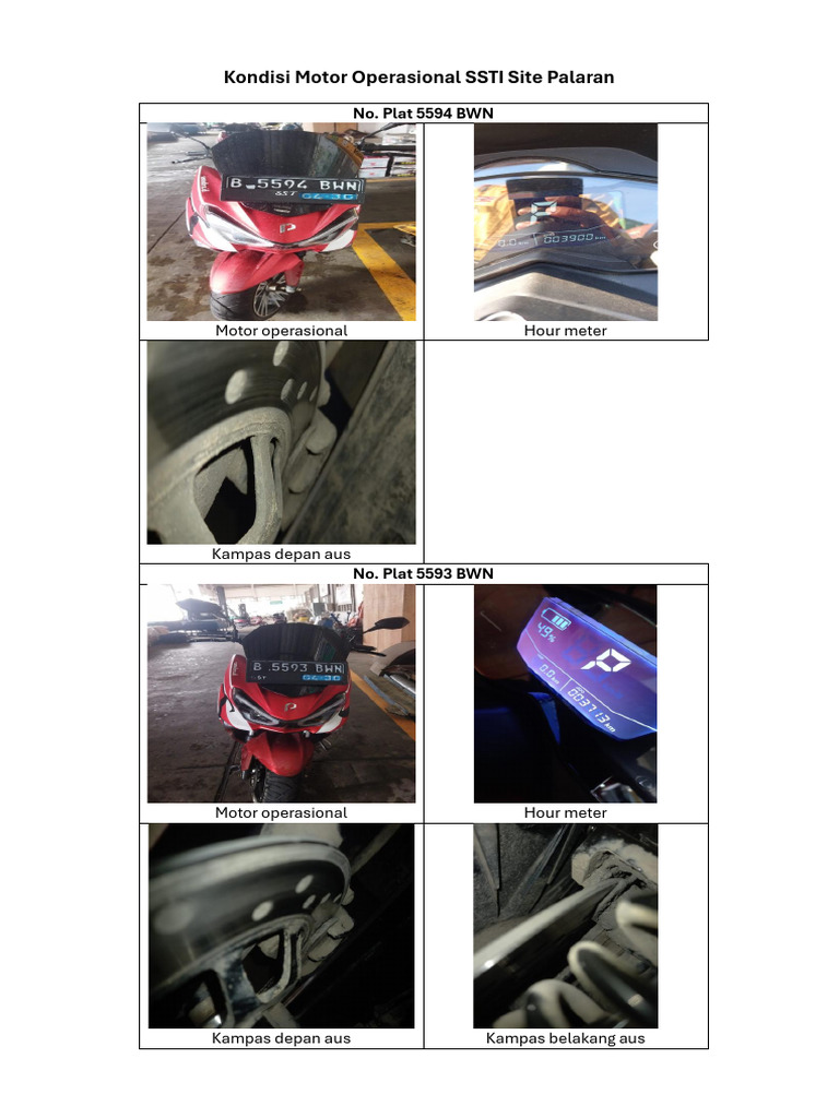 Kondisi Brake Motor Operasional | PDF