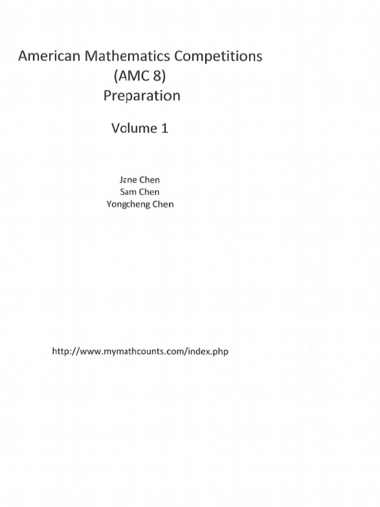 Math Counts AMC8 V1 | PDF