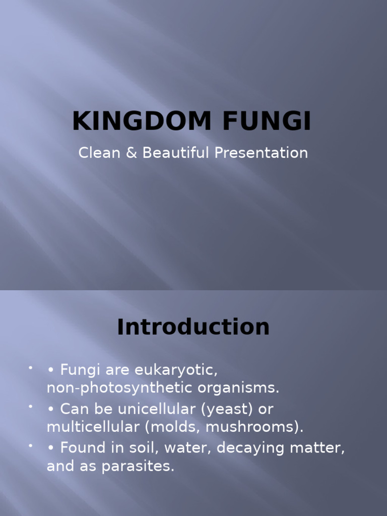 Kingdom Fungi Presentation | PDF