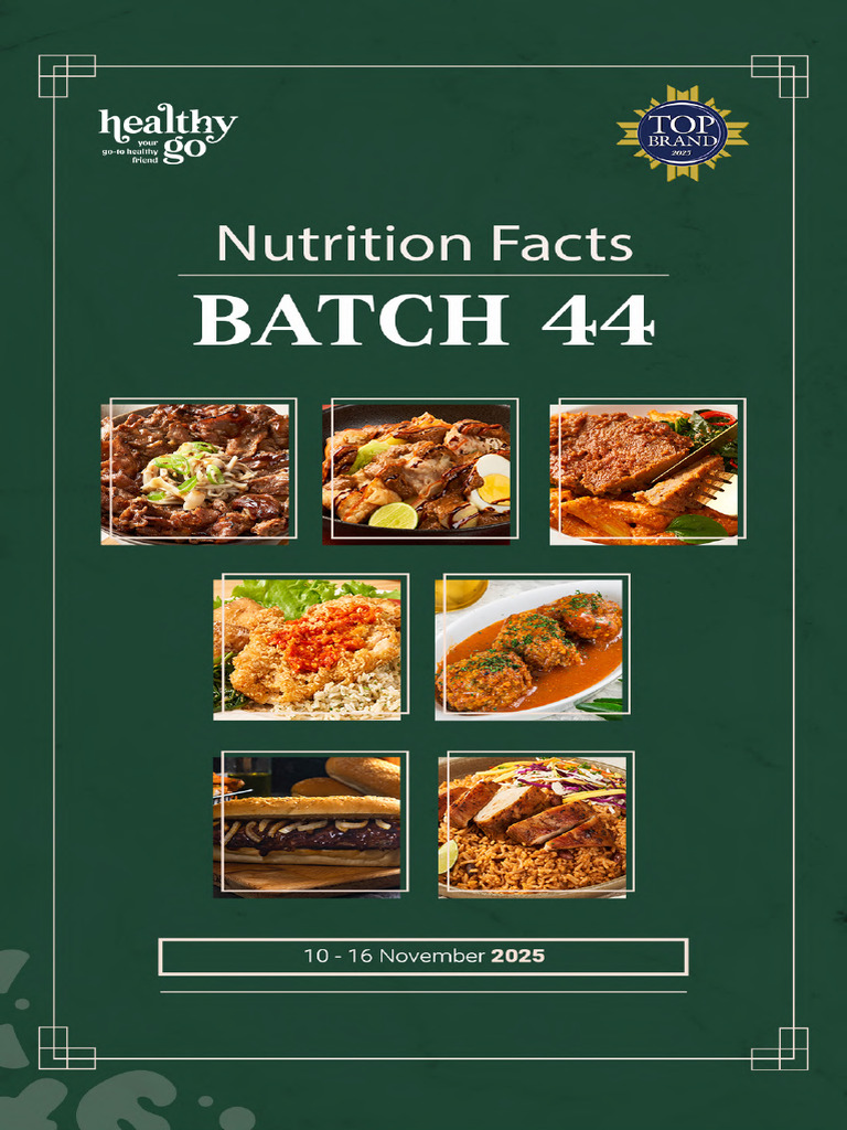 Menu Batch 44 - WM | PDF