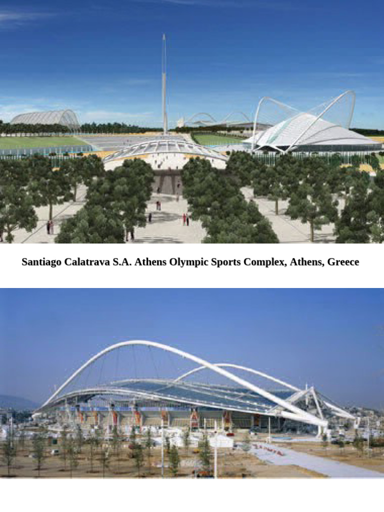 Santiago Calatrava - STADIUM | PDF | Athens