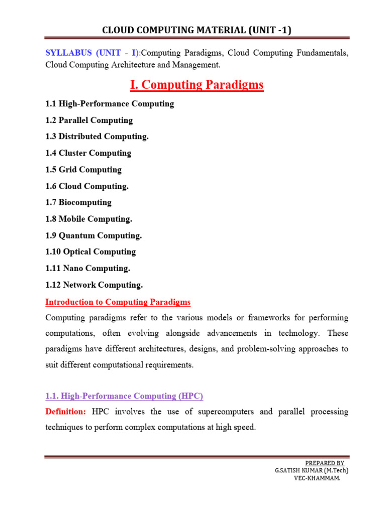 Cloud Computing Fundamentals Overview | PDF | Cloud Computing | Grid ...