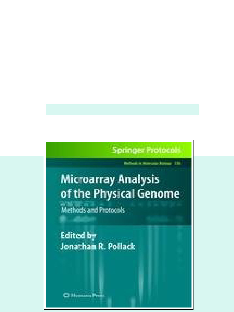 (Ebook) Microarray Analysis of the Physical Genome: Methods and ...