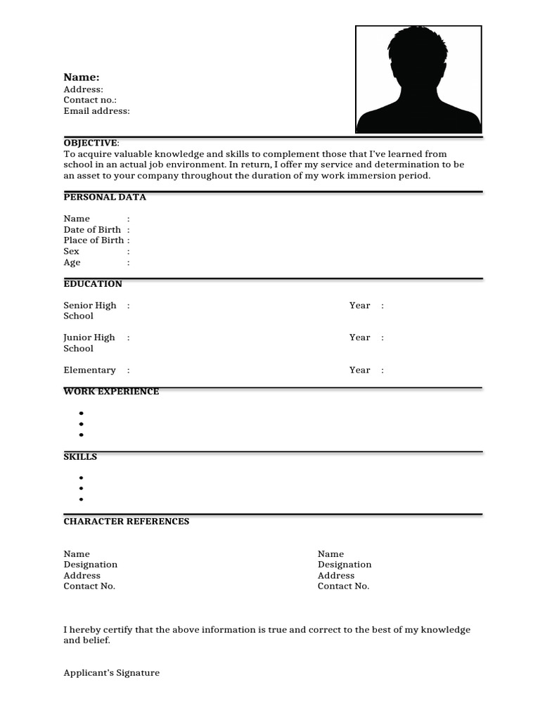 Resume Template | PDF