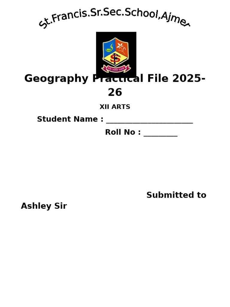 Geography Practical File | PDF