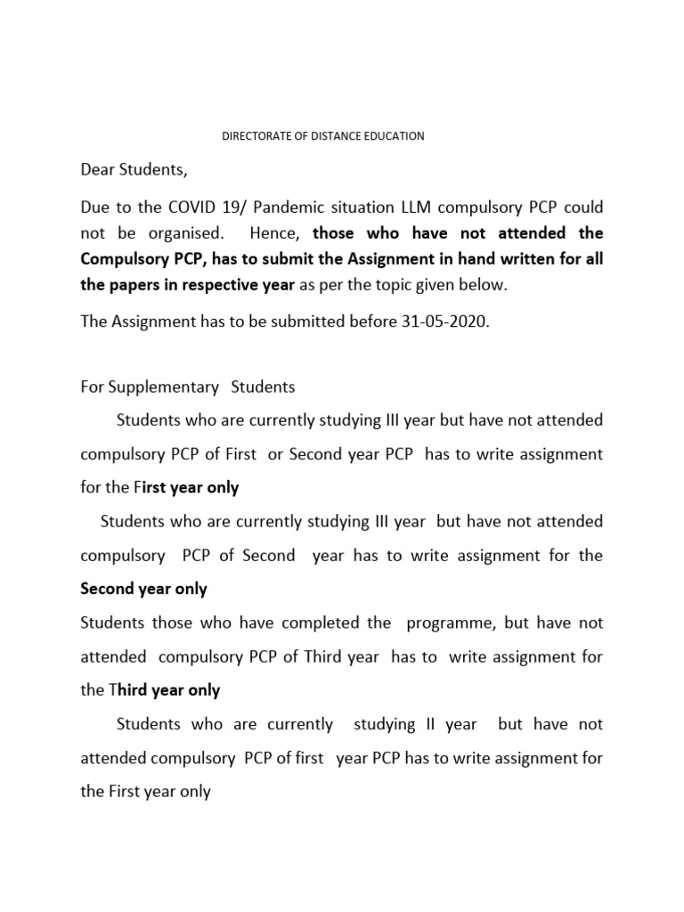 Assignment Details LLM 1 Year | PDF | Wage | Pension