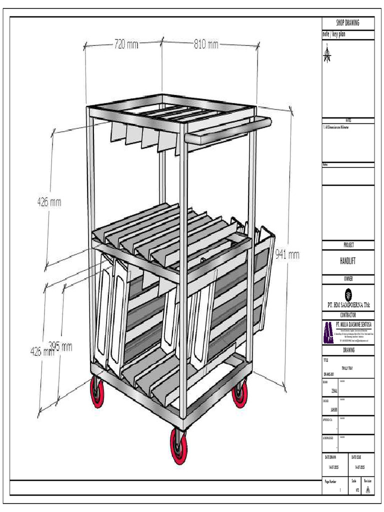 01.Drw Hms Mds x 2025 Trolly & Box Tray | PDF | Drawing | Building ...