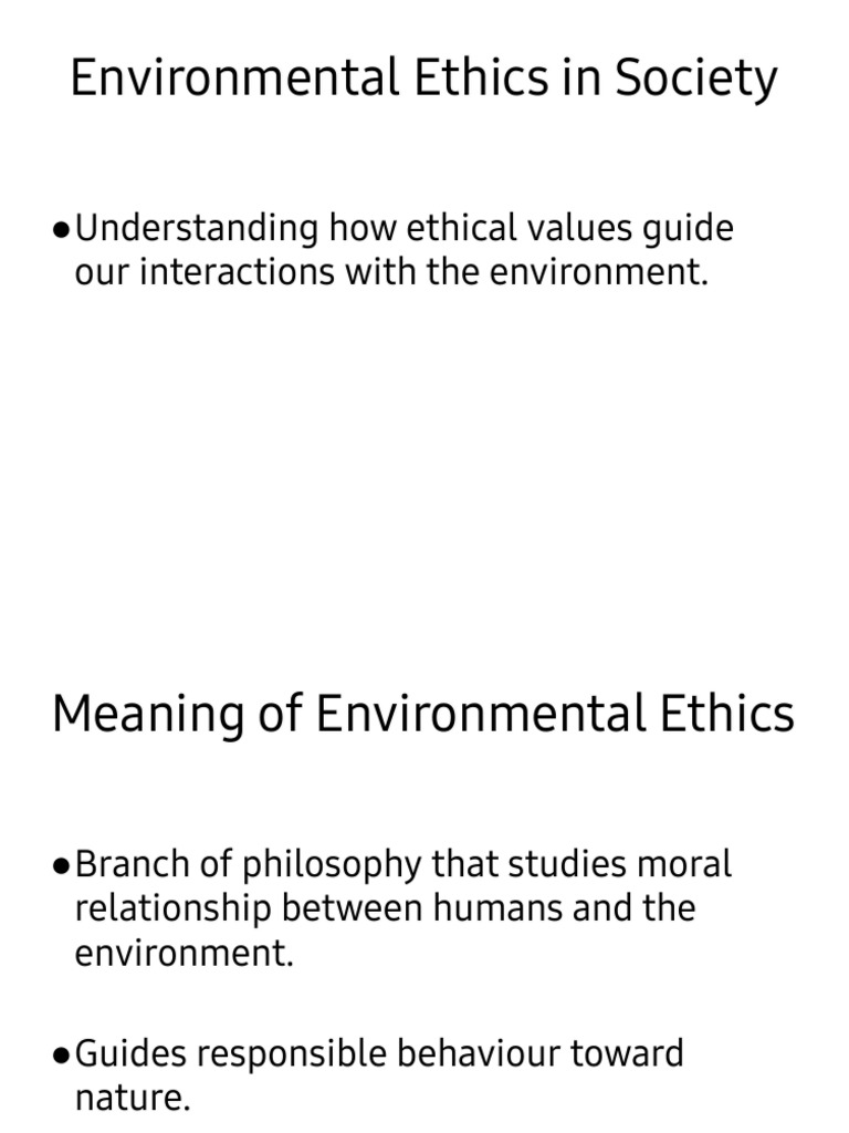 Environmental Ethics in Social.. | PDF